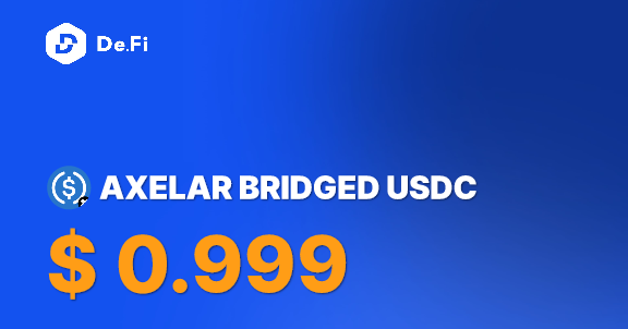 Axelar Bridged USDC (AXLUSDC) Price, Coin Market Cap, & Token Supply