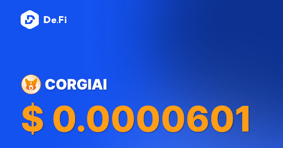 CorgiAI (CORGIAI) Price, Coin Market Cap, & Token Supply