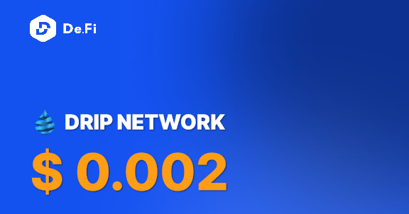 Drip Network (DRIP) Price, Coin Market Cap, & Token Supply