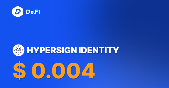 Hypersign Identity (HID) Price, Coin Market Cap, & Token Supply