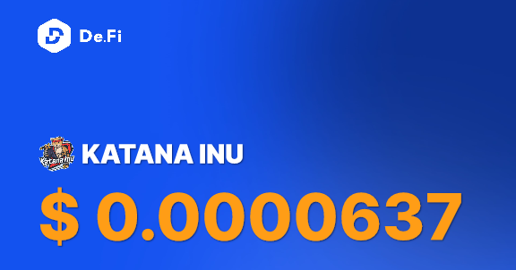 Katana Inu (KATA) Price, Coin Market Cap, & Token Supply