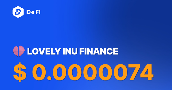 Lovely Inu Finance (LOVELY) Price, Coin Market Cap, & Token Supply