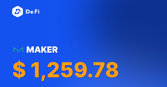 Maker (MKR) Price, Coin Market Cap, & Token Supply