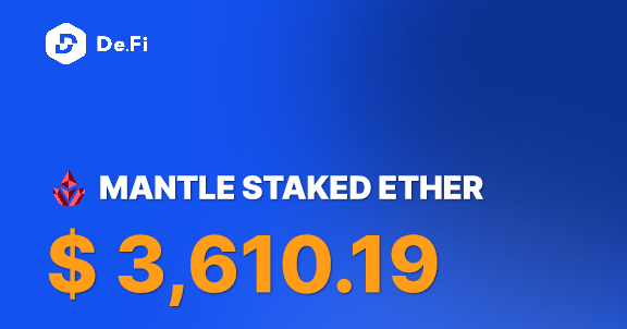 Mantle Staked Ether (METH) Price, Coin Market Cap, & Token Supply