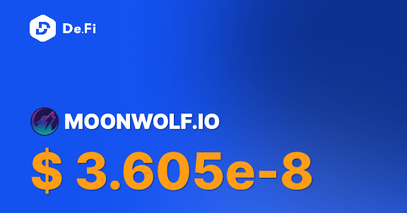 moonwolf.io (WOLF) Price, Coin Market Cap, & Token Supply