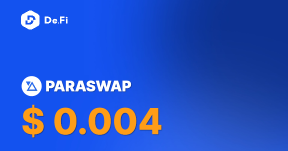 ParaSwap (PSP) Price, Coin Market Cap, & Token Supply