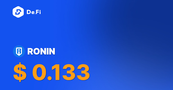 Ronin (RON) Price, Coin Market Cap, & Token Supply