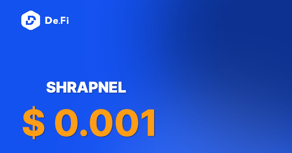 Shrapnel (SHRAP) Price, Coin Market Cap, & Token Supply