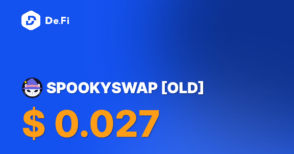 SpookySwap [Old] (BOO) Price, Coin Market Cap, & Token Supply