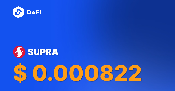 Supra (SUPRA) Price, Coin Market Cap, & Token Supply