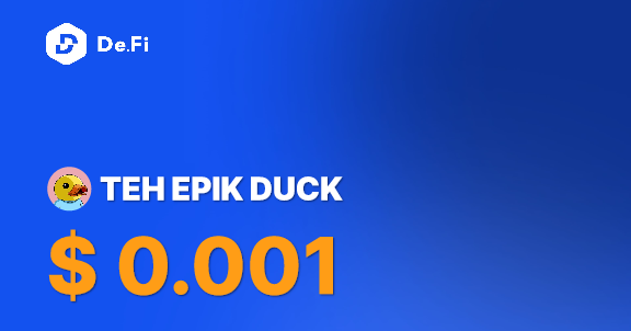 TEH EPIK DUCK (EPIK) Price, Coin Market Cap, & Token Supply