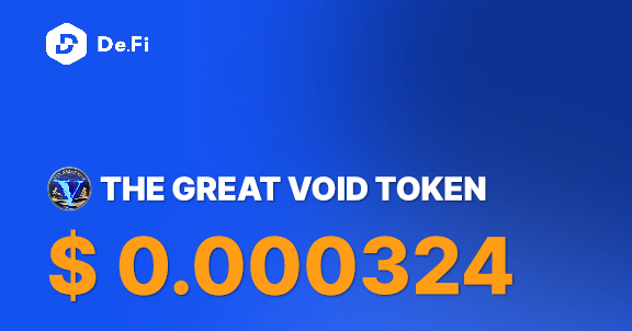 The Great Void Token (VOID) Price, Coin Market Cap, & Token Supply