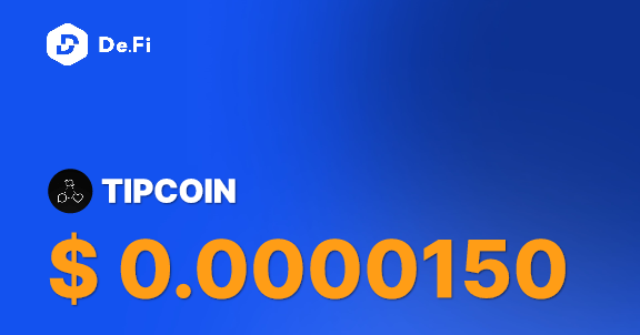 Tipcoin (TIP) Price, Coin Market Cap, & Token Supply