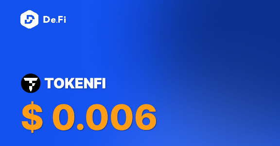 TokenFi (TOKEN) Price, Coin Market Cap, & Token Supply