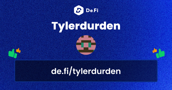 Tylerdurden De.Fi SocialFi Profile