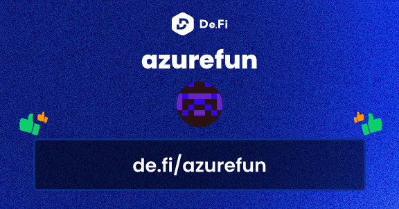 azurefun De.Fi SocialFi Profile