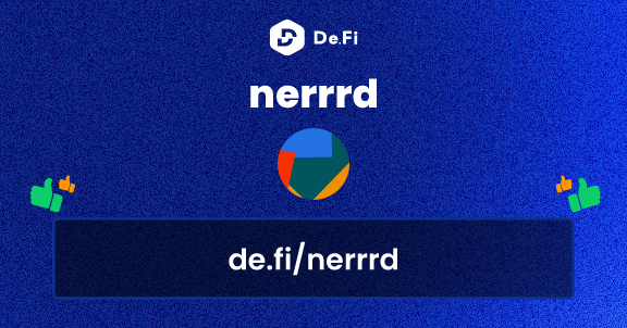 nerrrd De.Fi SocialFi Profile