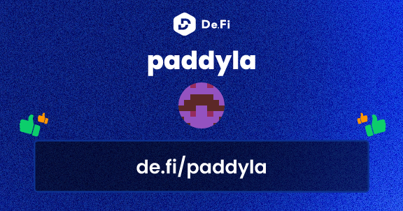 paddyla De.Fi SocialFi Profile