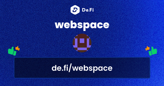 webspace De.Fi SocialFi Profile